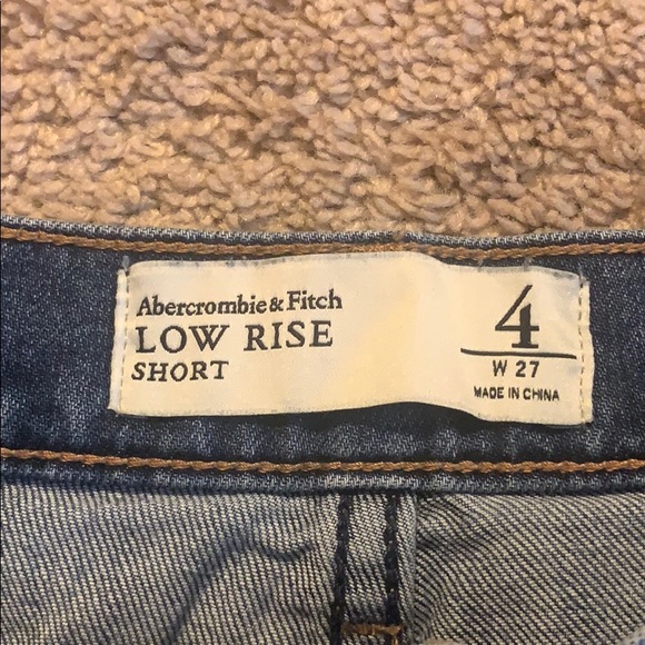 Abercrombie & Fitch | Shorts | Abercrombie Low Rise Ripped Denim Shorts ...